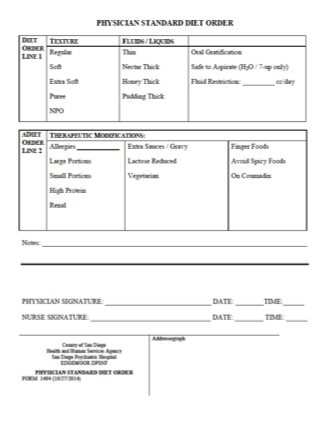 The Impact of an Initiative to Reduce Therapeutic Diets: Healthy Diets ...